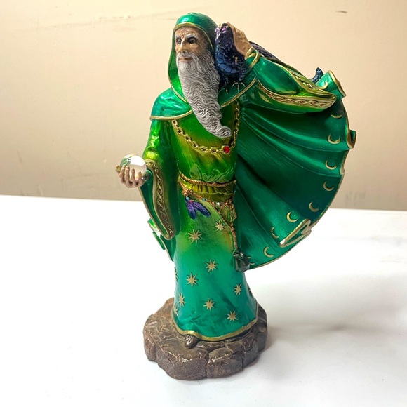 Art | Windstone Editions Wind Wizard Emerald Green Pena 1999 | Poshmark